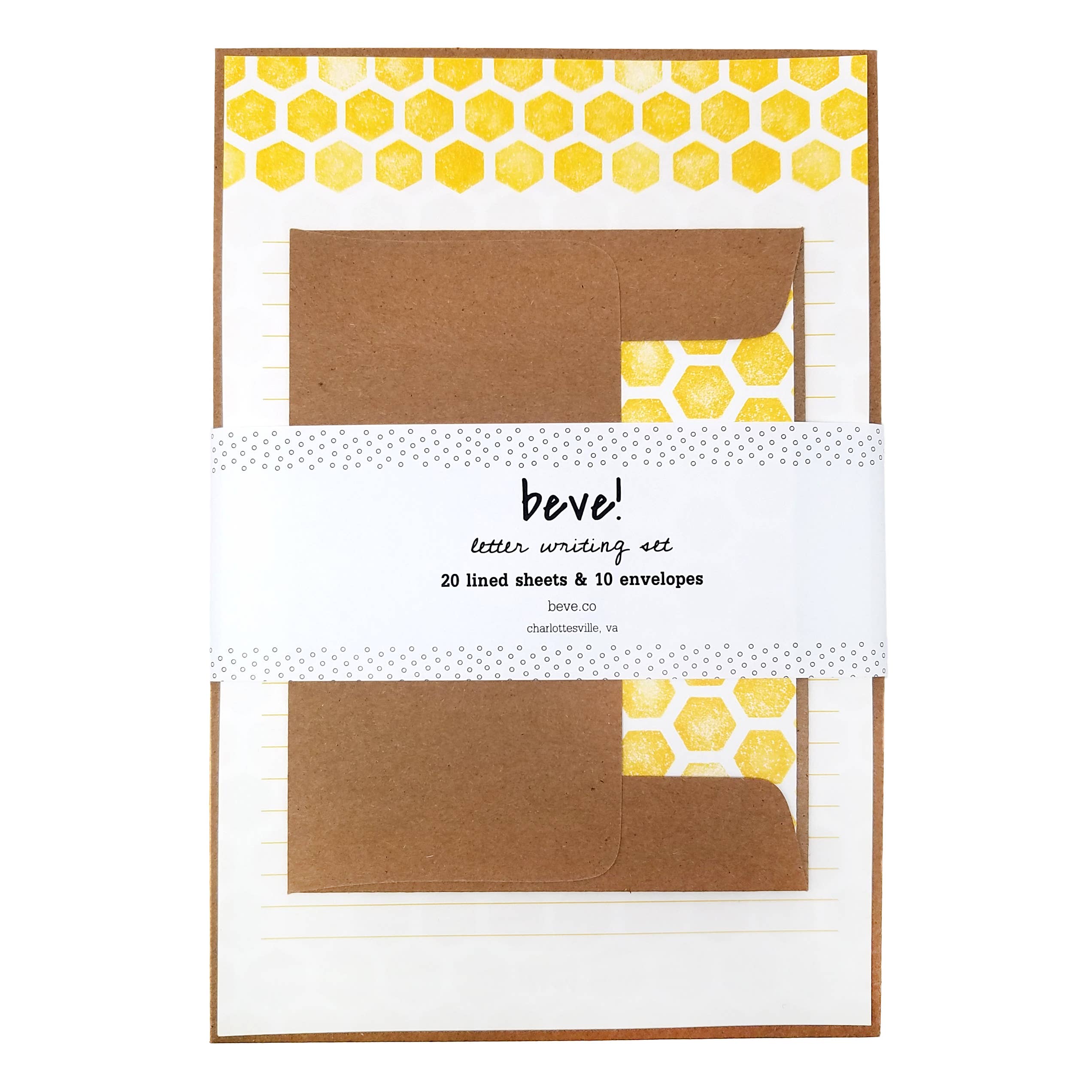 Yellow Hex Letter Writing Stationery Set – Allport Editions