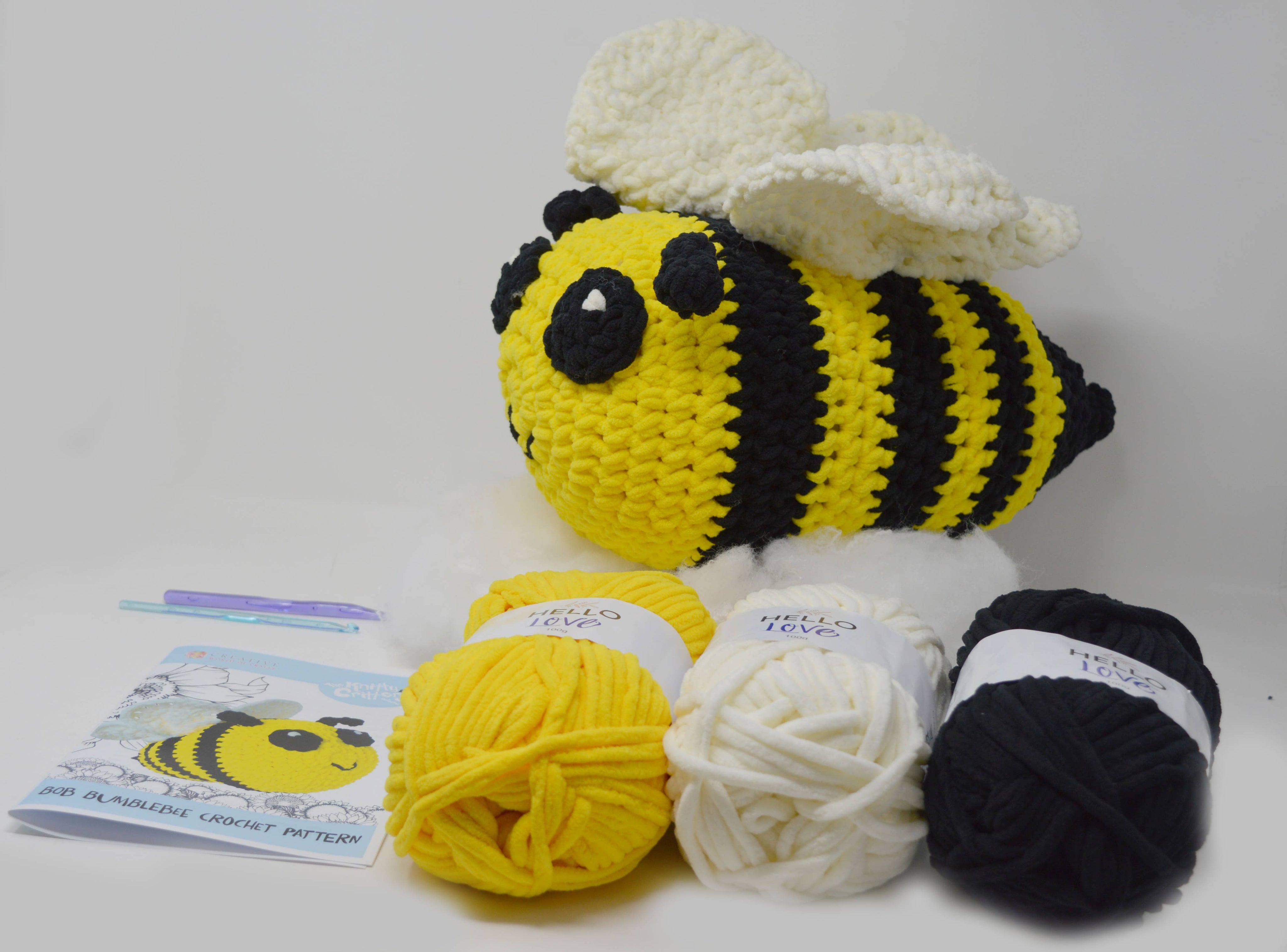 Bob the Bumblebee Knitty Critters Crochet Kit – Allport Editions