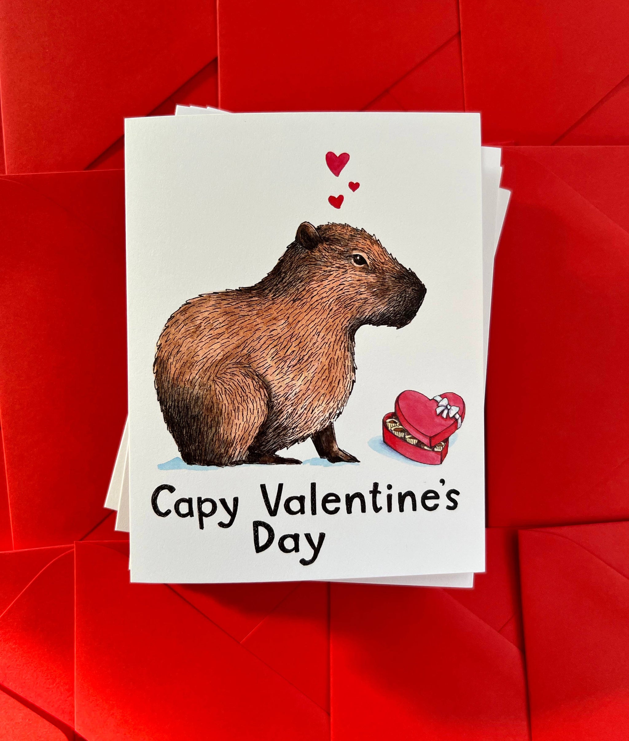 Capy Valentine's Day Capybara Card – Allport Editions