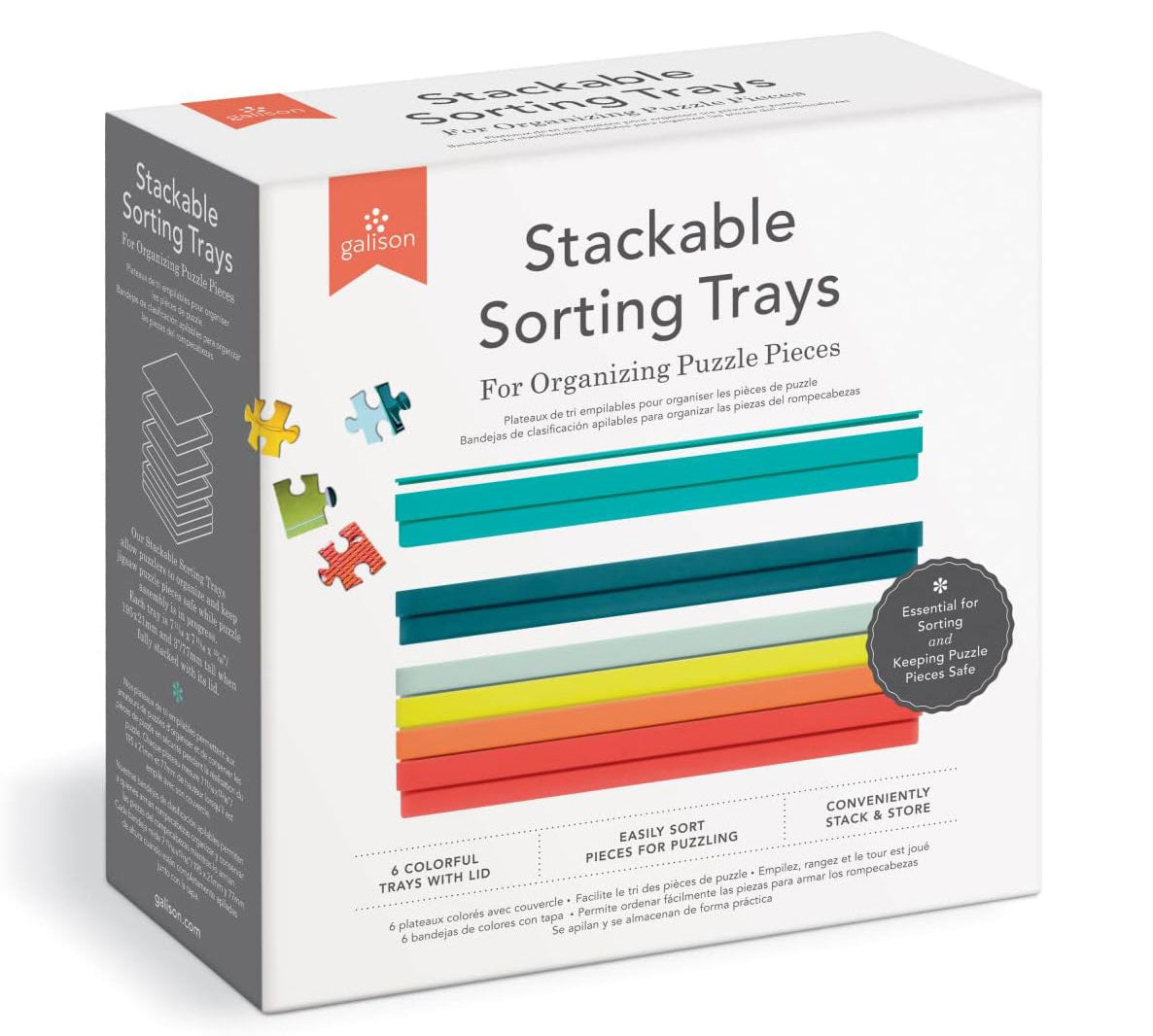 Stackable Puzzle Piece Sorting Trays – Allport Editions