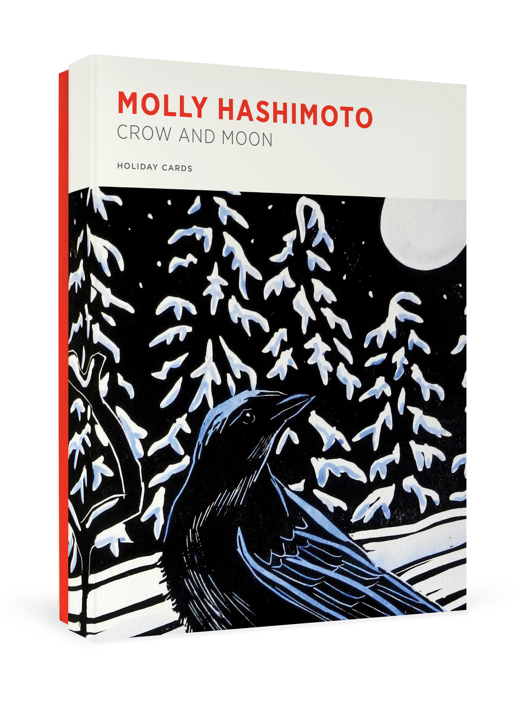 Molly Hashimoto: Crow and Moon Holiday Cards – Allport Editions