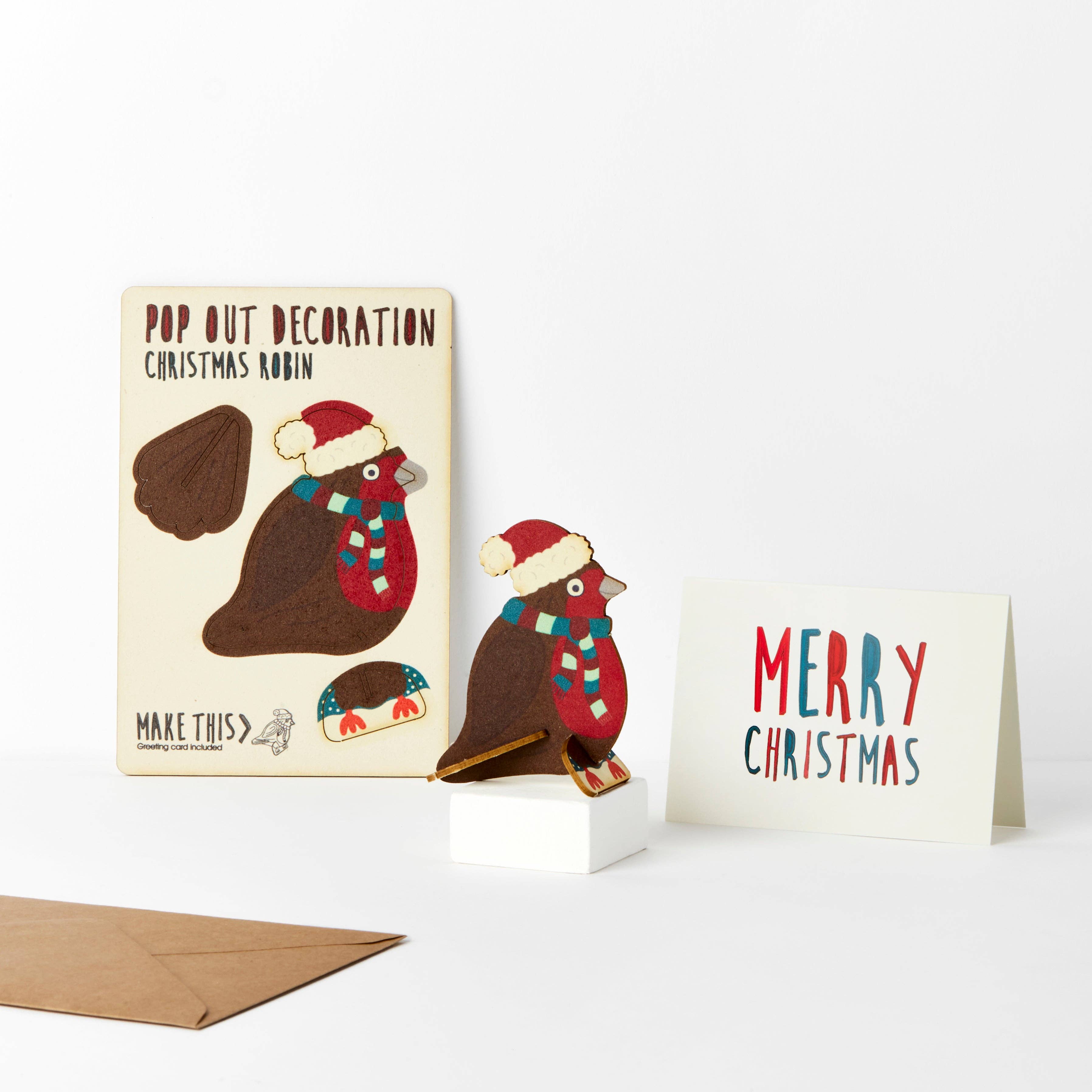 Robin Christmas Pop Out Card – Allport Editions