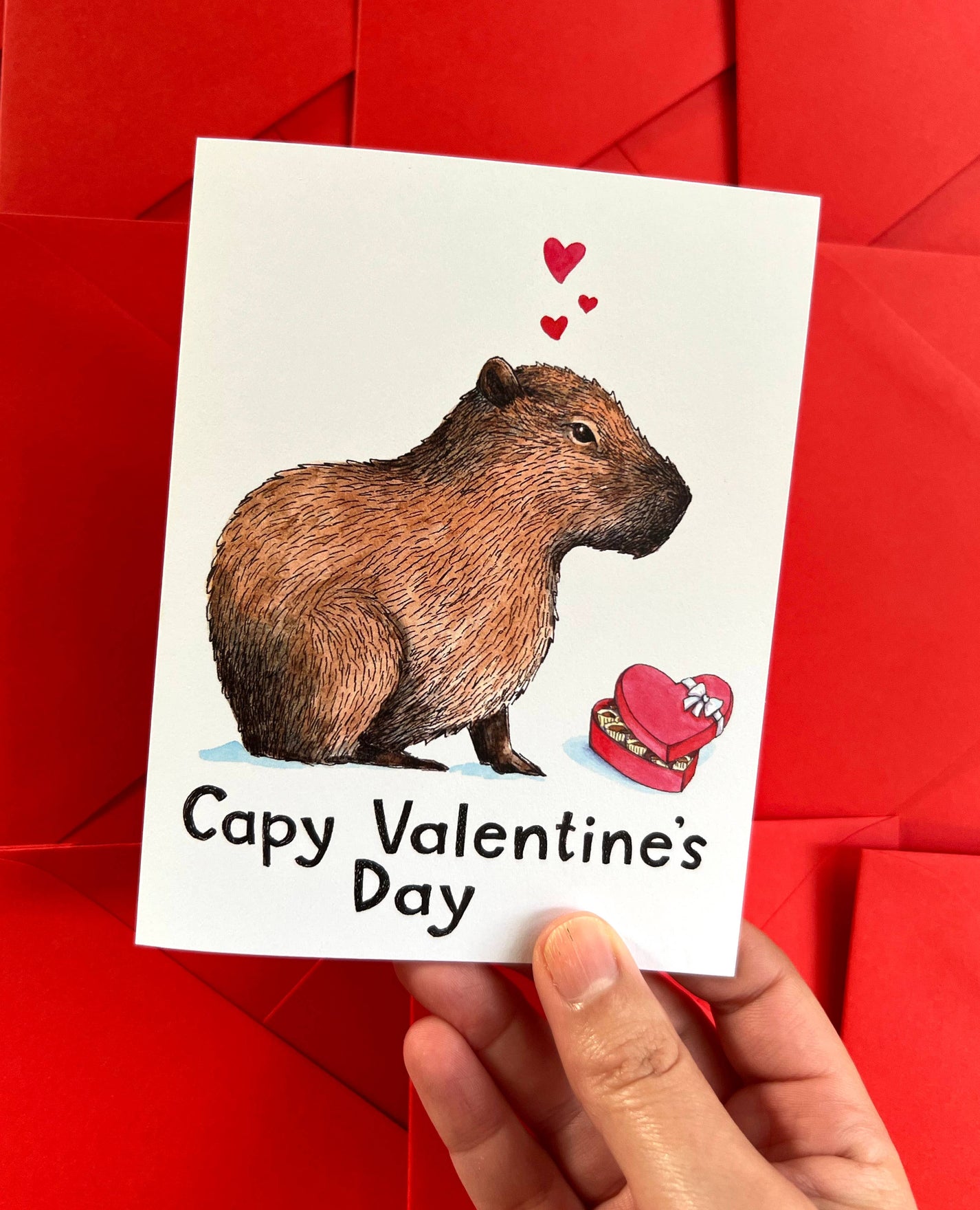 Capy Valentine's Day Capybara Card – Allport Editions