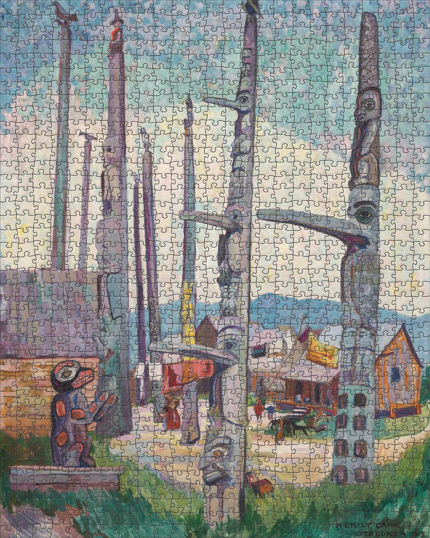 Emily Carr: Totem Poles Puzzle - 1000pc – Allport Editions
