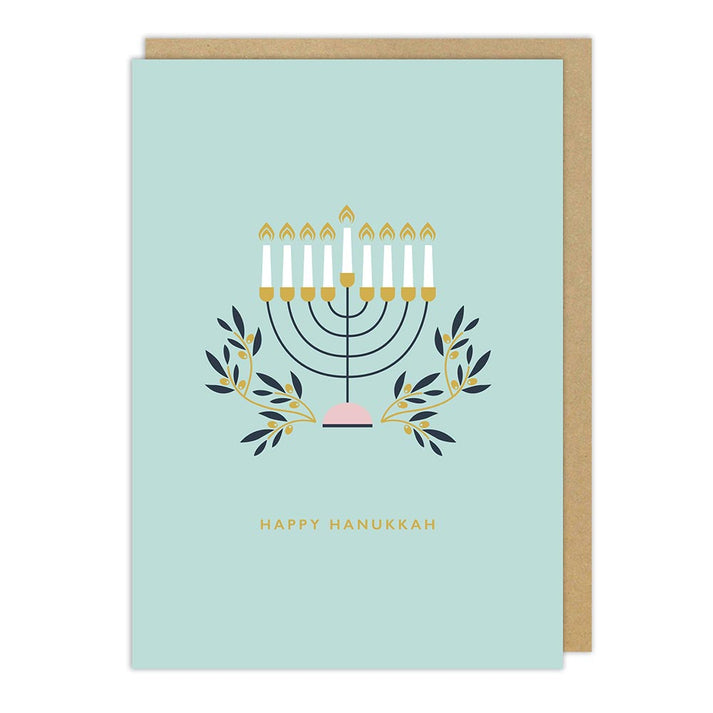 Menorah Hanukkah Card – Allport Editions