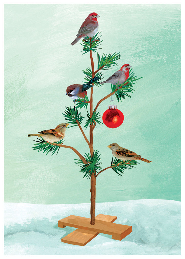 Christmas Birds Tree Holiday Cards – Allport Editions