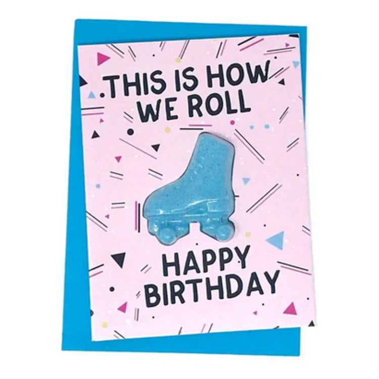 Roller Skates Bath Bomb Card – Allport Editions