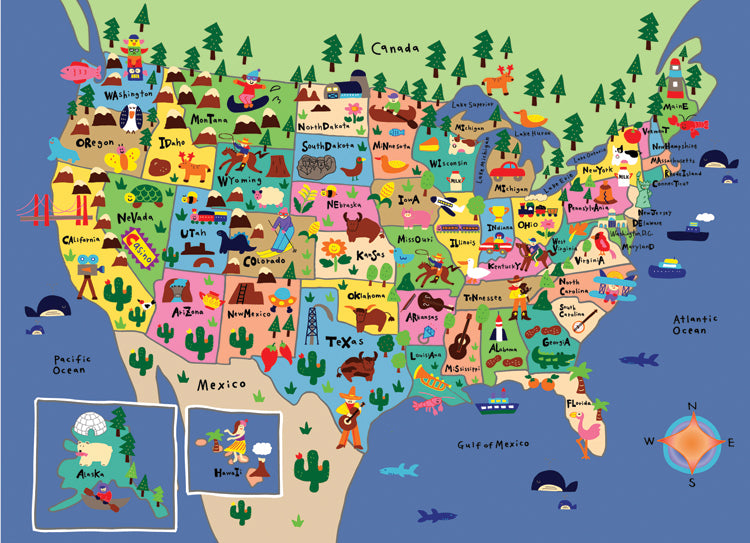 USA Map Card – Allport Editions